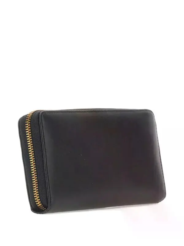 GIANNI CHIARINI Zip Leather Wallet - Black