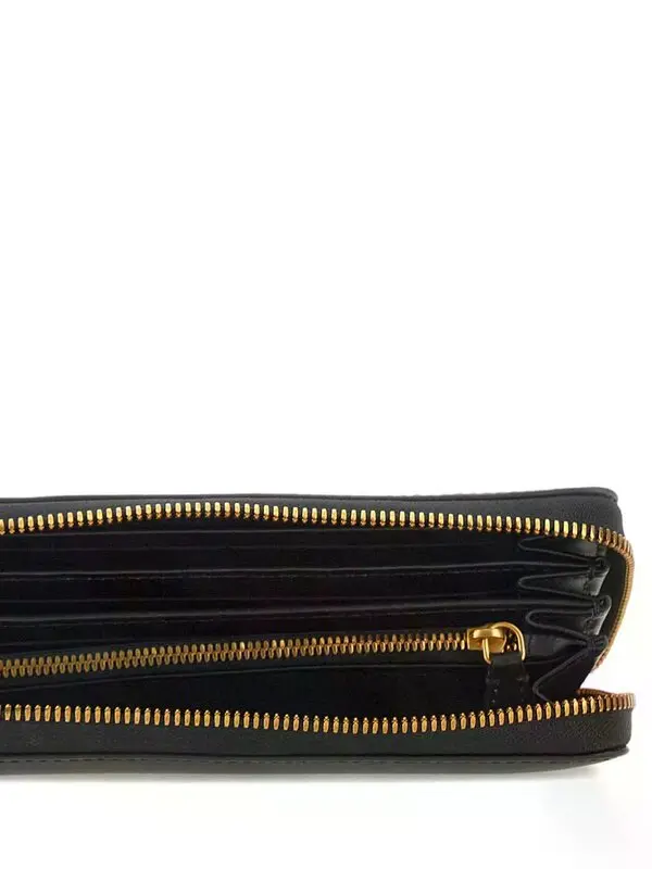 GIANNI CHIARINI Zip Leather Wallet - Black