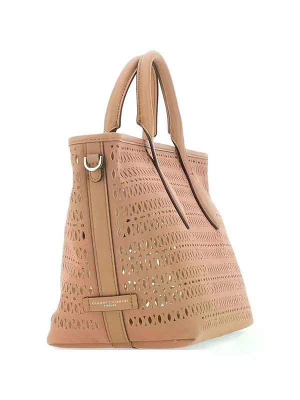 GIANNI CHIARINI Laser-cut Tote Bag - Pink