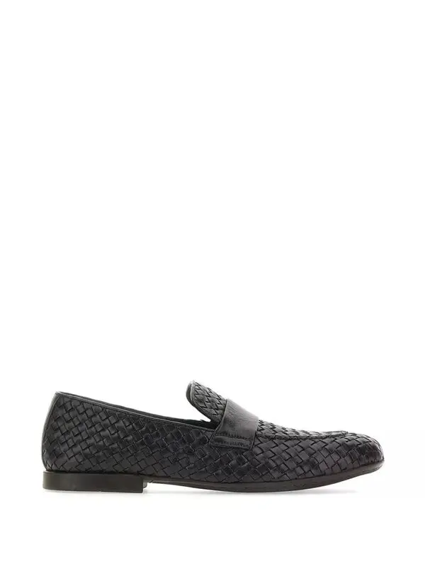 ALEXANDER HOTTO Woven Leather Loafers