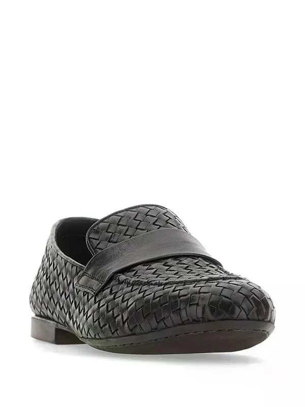 ALEXANDER HOTTO Woven Leather Loafers