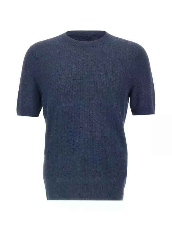 GRAN SASSO Woven-knit T-shirt