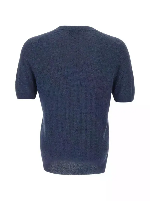 GRAN SASSO Woven-knit T-shirt