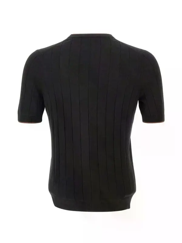 GRAN SASSO Ribbed-trim Knit T-shirt