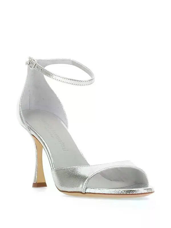SERGIO LEVANTESI Hope6 Ankle Strap Sandals - Silver