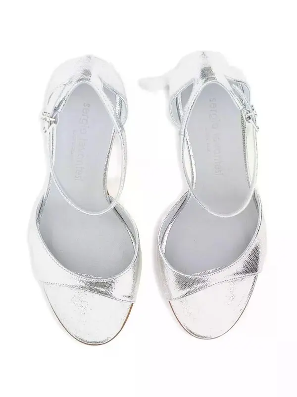 SERGIO LEVANTESI Hope6 Ankle Strap Sandals - Silver