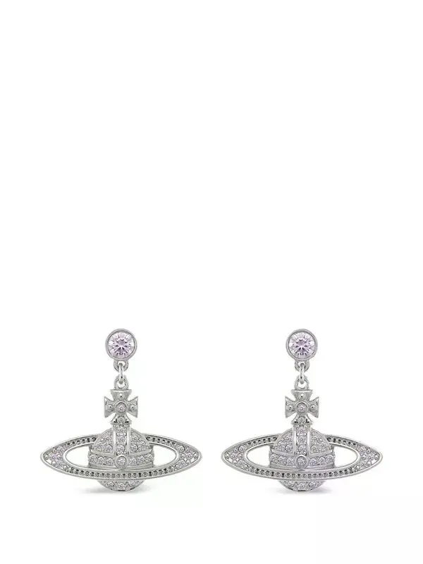 VIVIENNE WESTWOOD Mini Bas Relief Drop Earrings - Silver