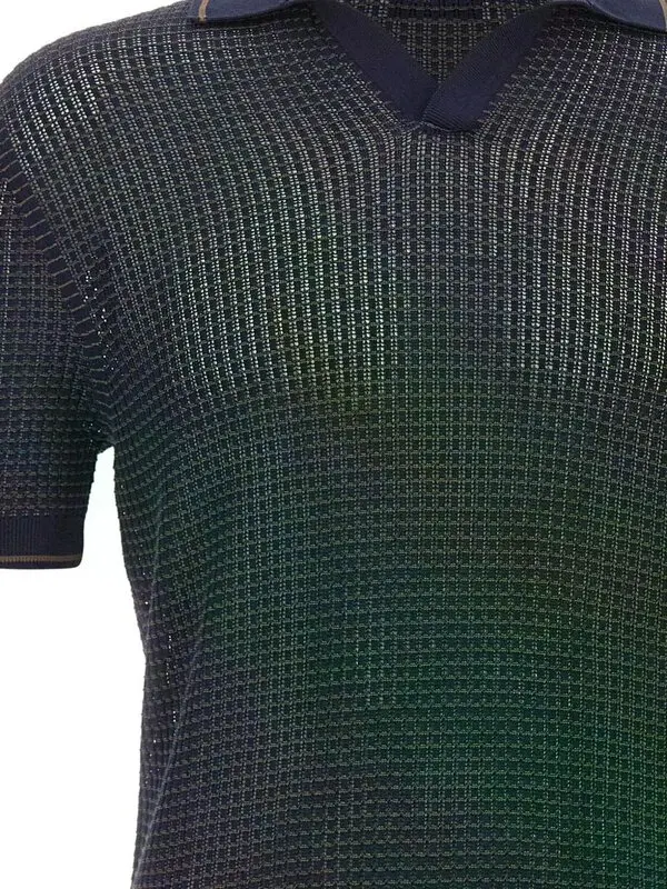 GRAN SASSO Interwoven-texture Knit T-shirt