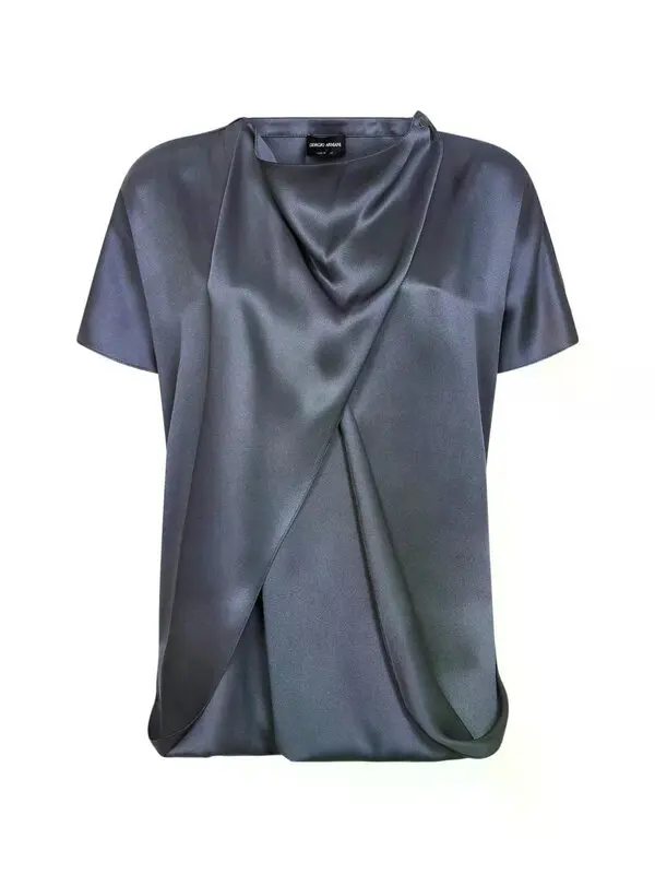 Giorgio Armani Draped Asymmetric Top