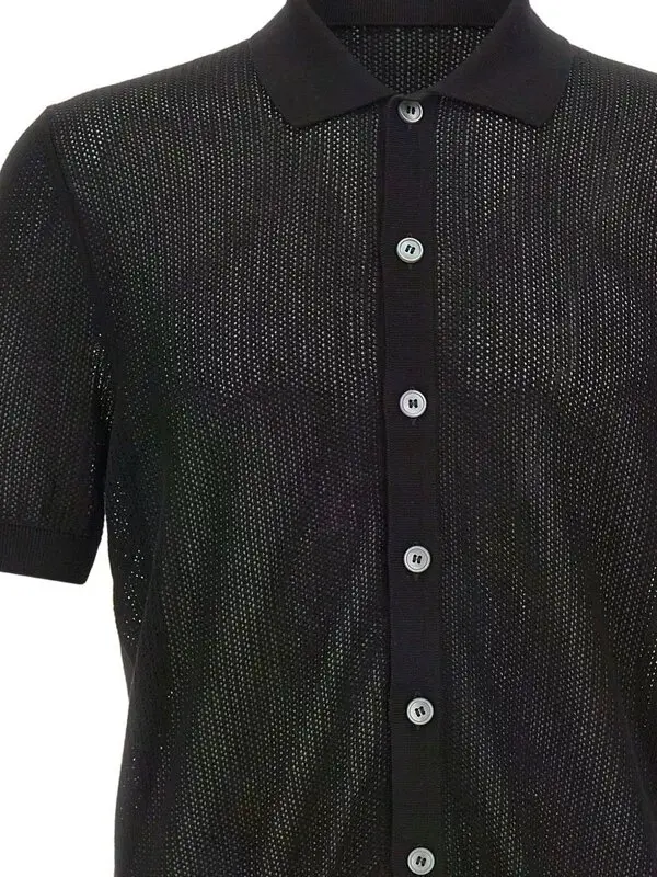GRAN SASSO Interwoven Short-sleeve Shirt