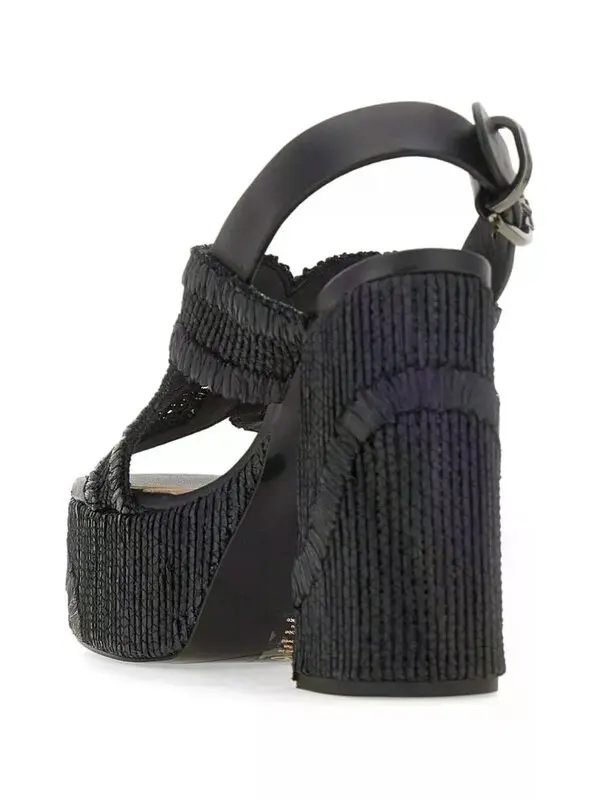 CastaÑer Embroidered Platform Sandals
