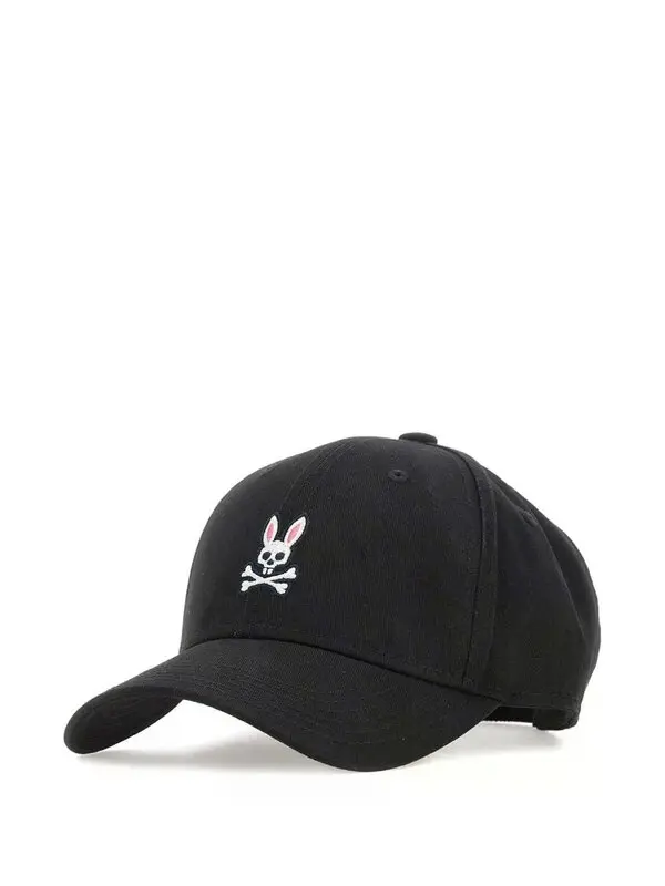 Psycho Bunny Embroidered Baseball Cap - Black