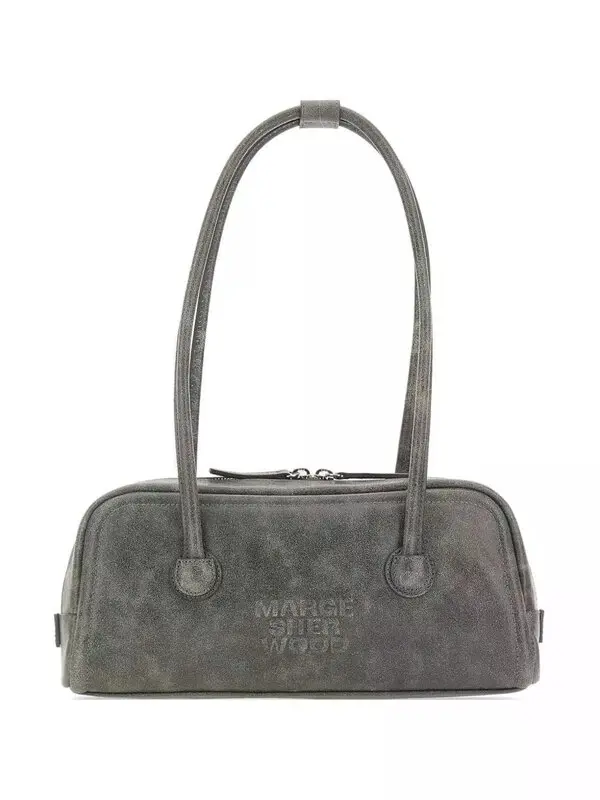 MARGESHERWOOD Soft Boston Ew Embossed Logo Shoulder Bag - Grey