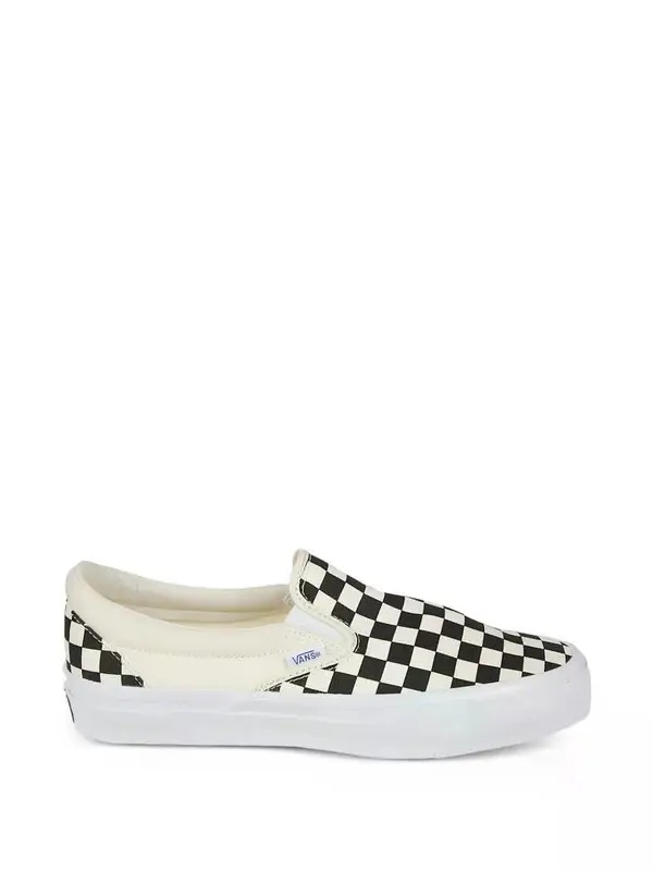 VANS Reissue 98 Lx Checked-pattern Slip-on Sneakers - Neutrals