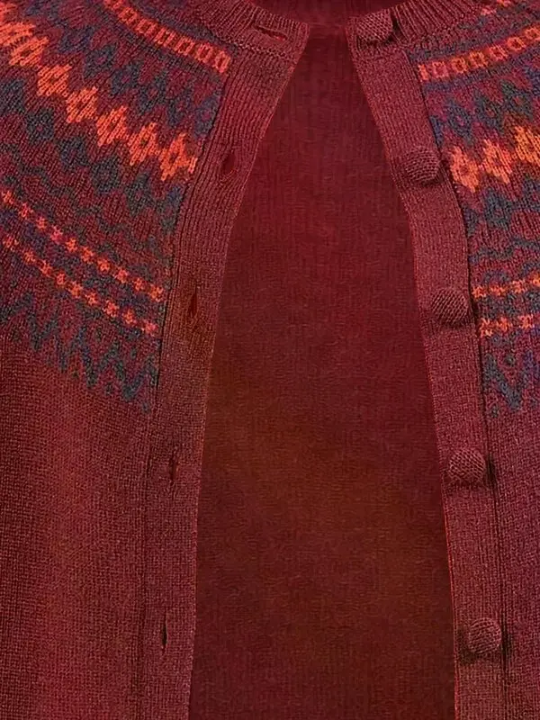 Alexandra Golovanoff Mila Fair Isle-pattern Cardigan