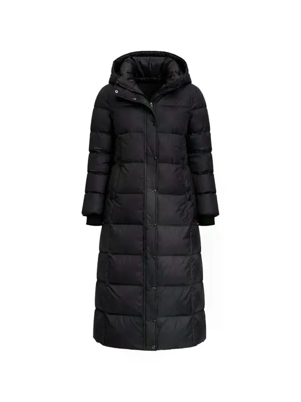 BETTY BARCLAY Hooded Quilted Coat - Black