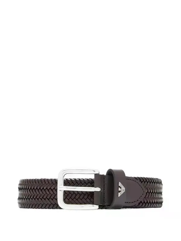 Emporio Armani Woven Belt - Brown