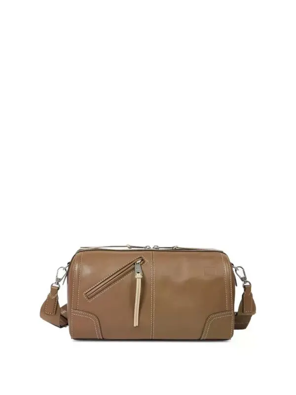 Paul Smith Zip Topstitch Shoulder Bag - Neutrals