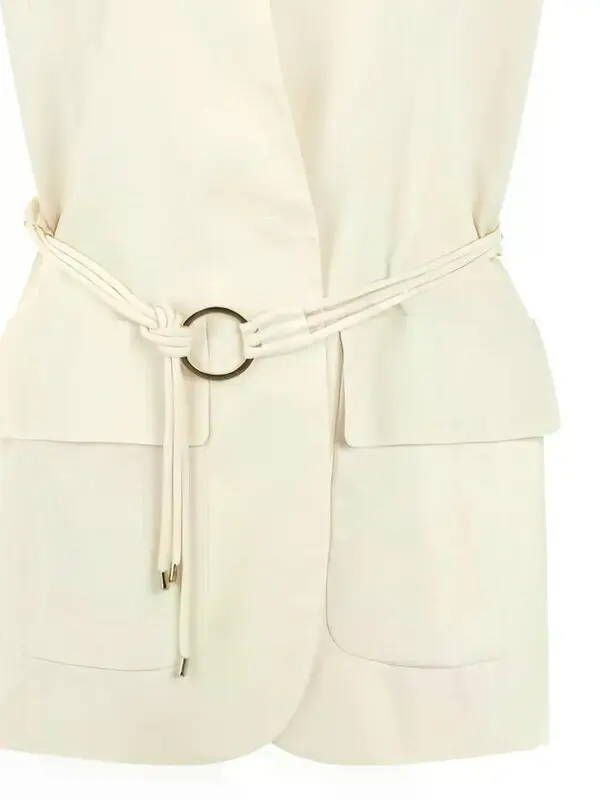 MARCCAIN Belted Mandarin-collar Gilet