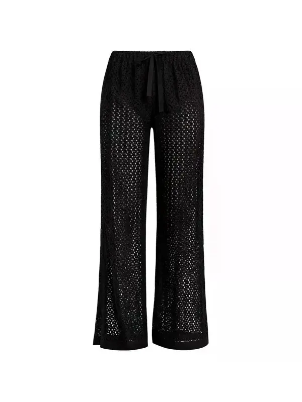 Seafolly Open-work Trousers - Black