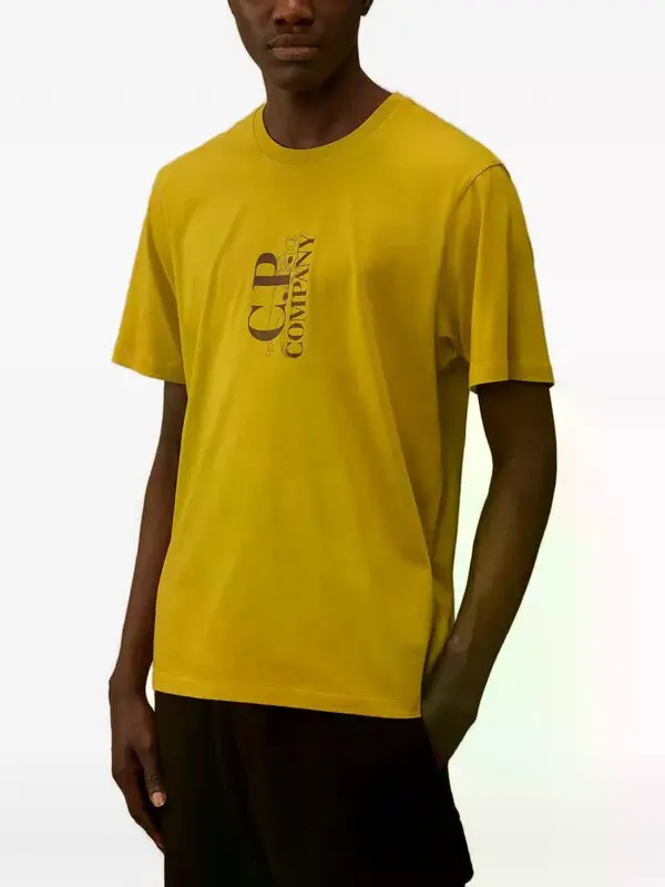 C.P. COMPANY 30/1 Jersey Short-sleeve Printed T-shirt - Yellow
