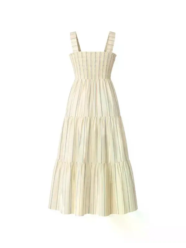 Seafolly Faithfull Striped Midi Dress - Neutrals