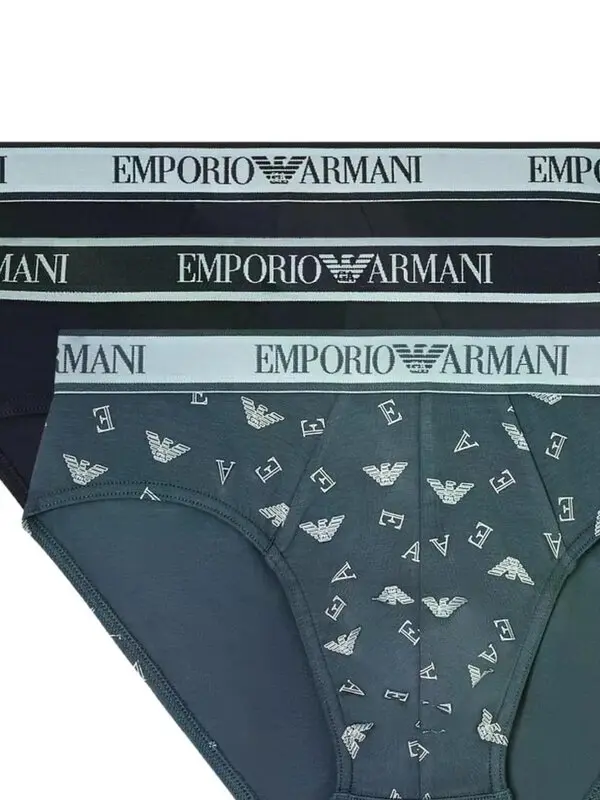 Emporio Armani Three-pack Of Briefs With Core Logo Waistband
