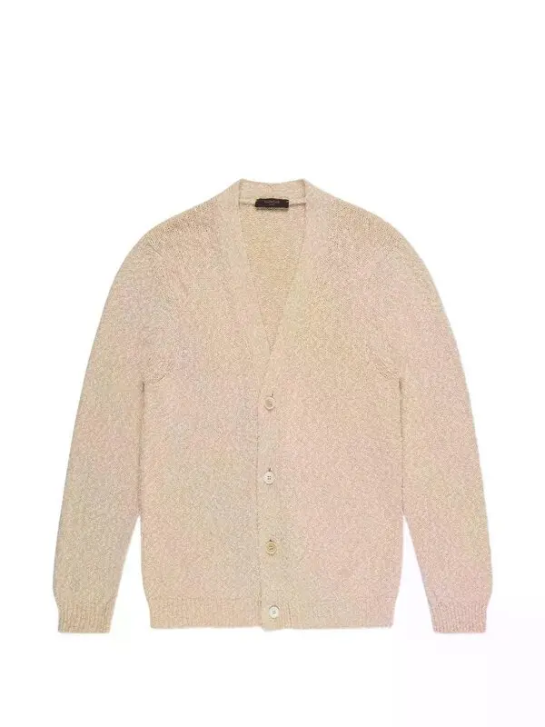 SLOWEAR V-neck Button Cardigan
