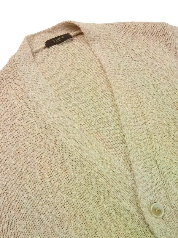 SLOWEAR V-neck Button Cardigan