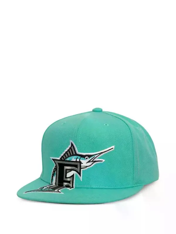 Mitchell & Ness Logo Cooperstown Cap - Green