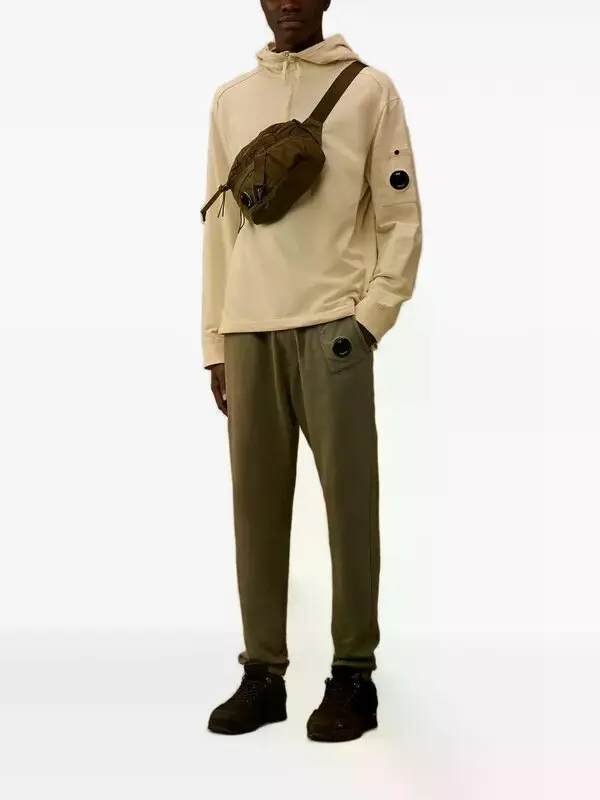 C.P. COMPANY Light Fleece Lens Sweat Trousers - Green
