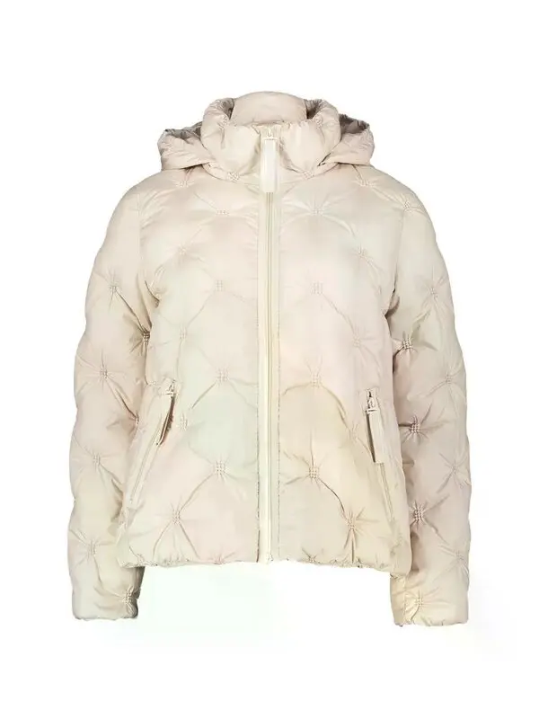 BETTY BARCLAY Quilted Hooded Jacket - Neutrals