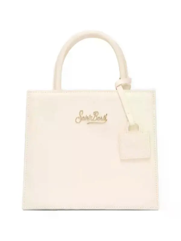 MC2 SAINT BARTH Mini Leather Tote - Neutrals