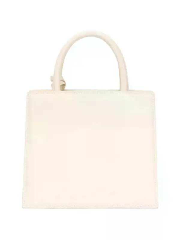 MC2 SAINT BARTH Mini Leather Tote - Neutrals
