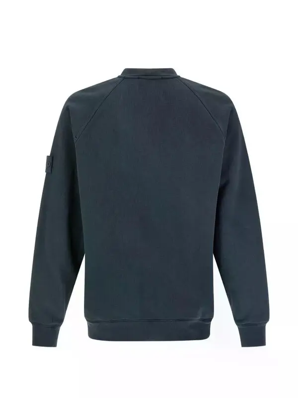 Stone Island Crewneck Sweatshirt With Logo Badge