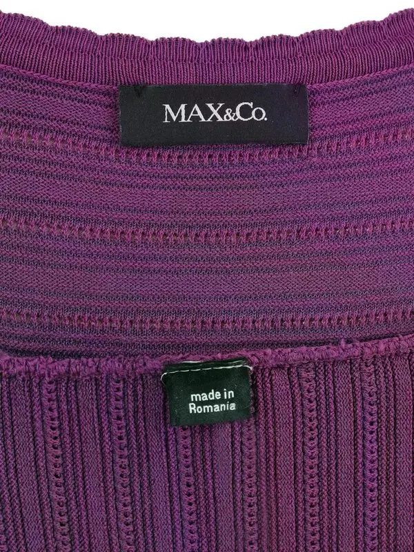 MAX&CO. Pleated Sleeveless Midi Dress