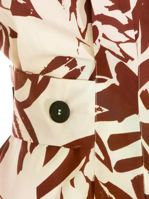 Antonelli Firenze Floral-print Midi Dress - Brown