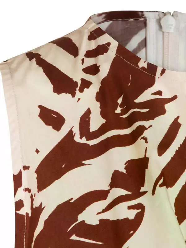 Antonelli Firenze Floral-print Midi Dress - Brown