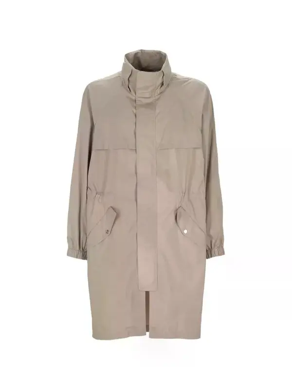 Brunello Cucinelli Back-drawstring Coat - Neutrals