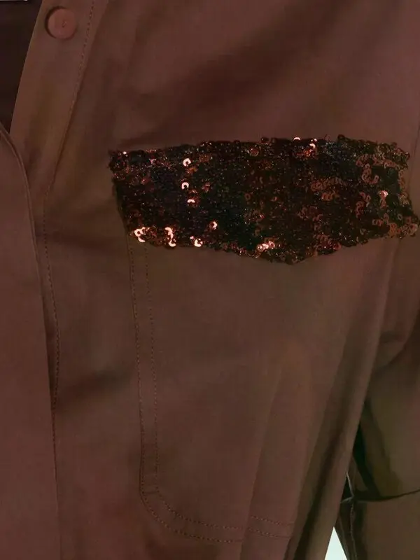 Antonelli Firenze Sequin-embellished Belted Midi Dress