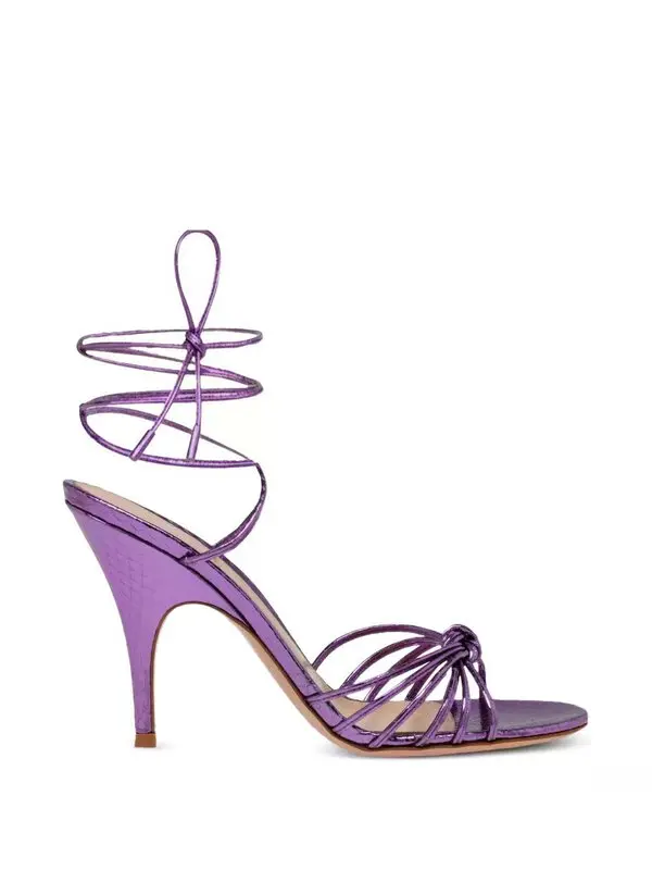 GIANVITO ROSSI Malé Self-tie Sandal - Purple