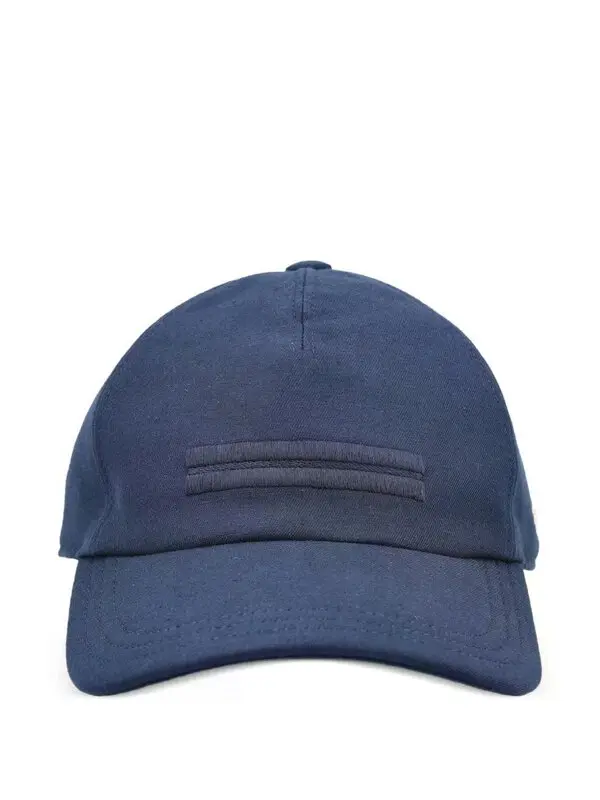 Zegna Embroidered Baseball Cap - Blue