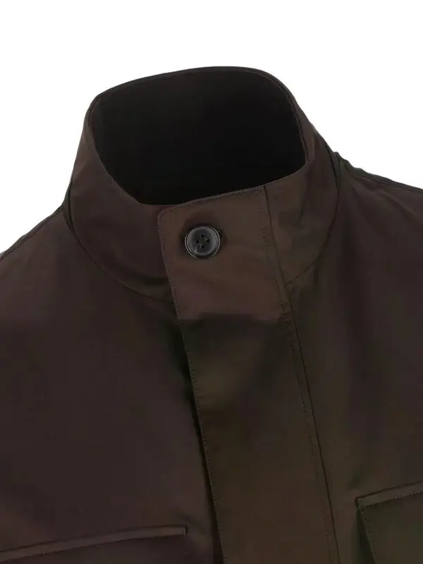 Zegna Leather-detail Jacket
