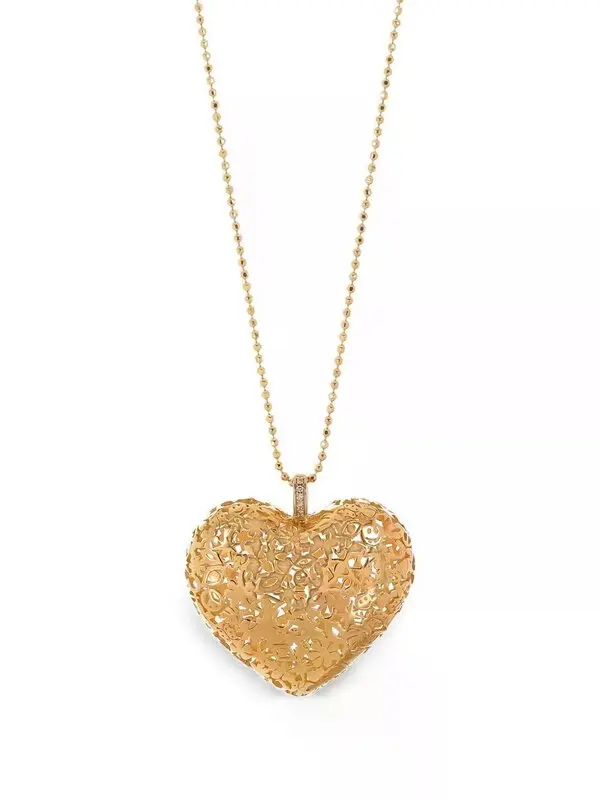 SYDNEY EVAN Diamond Heart Pendant Necklace - Gold