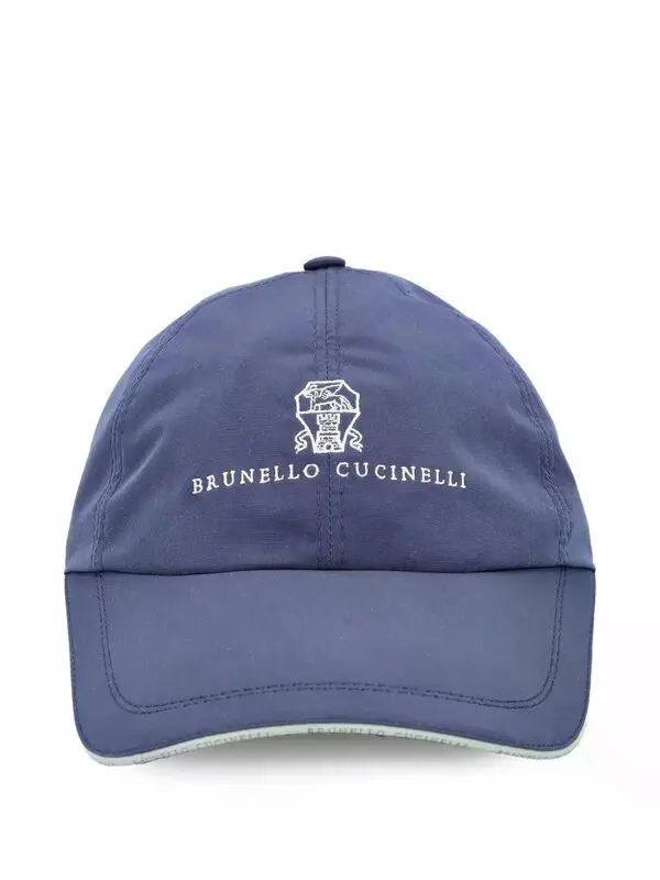 Brunello Cucinelli Logo Baseball Cap - Blue