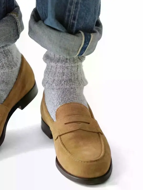 SCAROSSO Penny Loafers - Neutrals