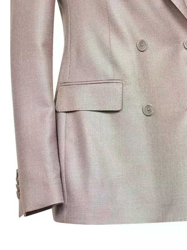 Tagliatore Double-breasted Peak-lapel Blazer - Neutrals