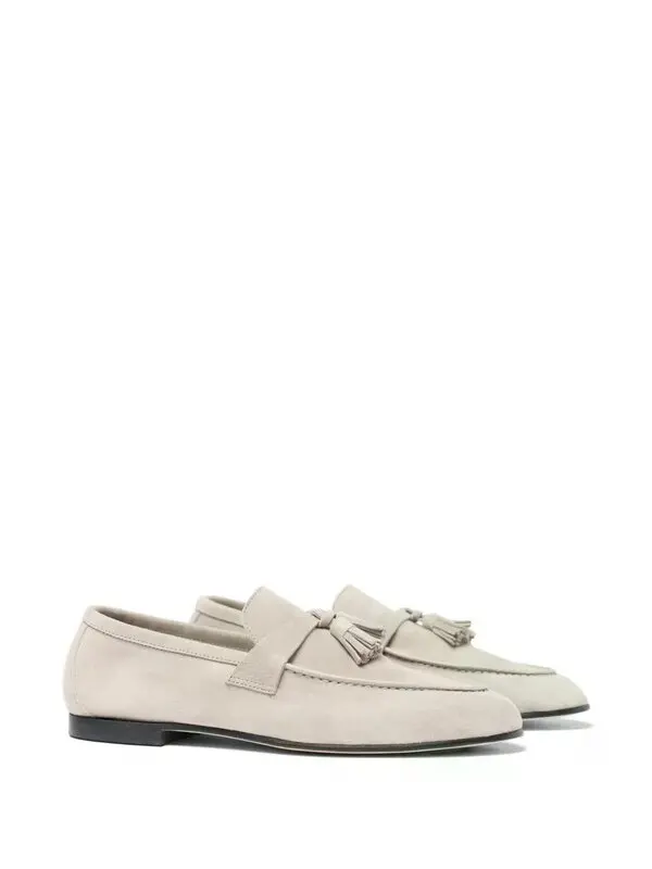 SCAROSSO Luisa Tassel-detail Loafers - Neutrals