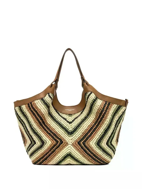 GIANNI CHIARINI Dua Woven Shoulder Bag - Neutrals