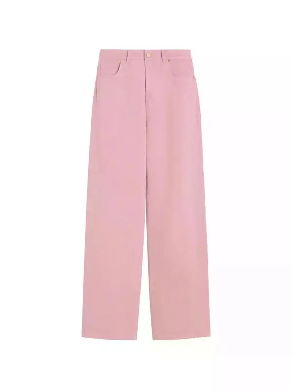 Max Mara High-waisted Trousers - Pink